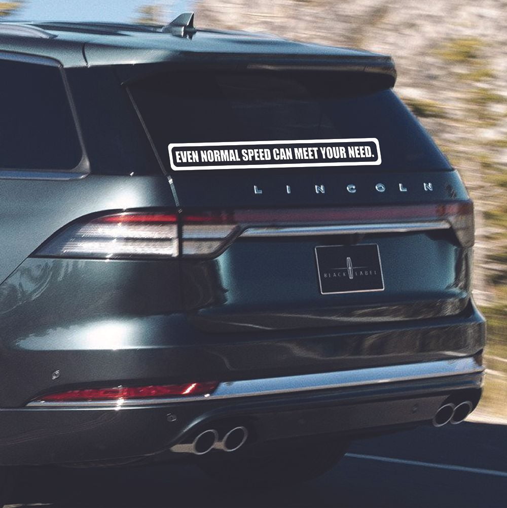 Even Normal Speed Funny Quote Sticker Art Decor Car Decals for Girls ...