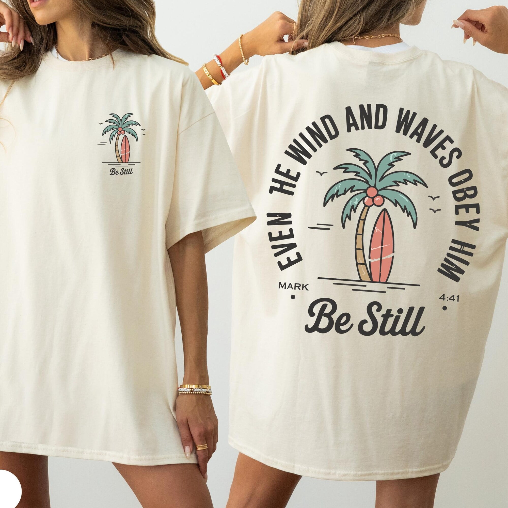 Even The Wind And Waves Obey Him Shirt Mark 4 41 Christian Beach Back ...