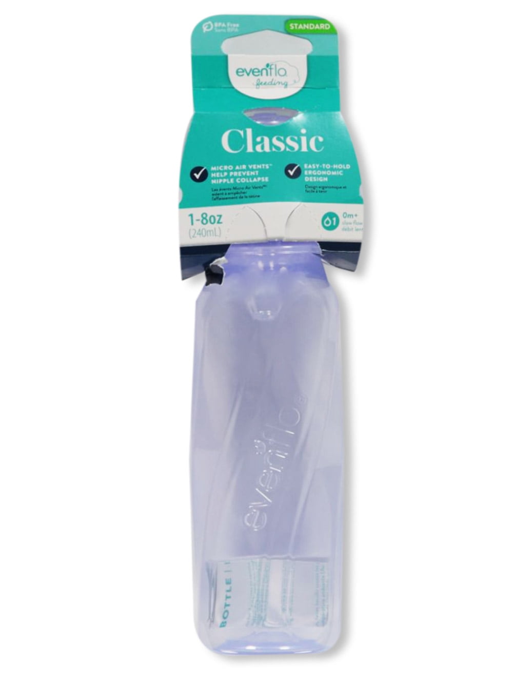 Evenflo Baby Classic 8 Oz. Baby Bottle - purple, one size - Walmart.com
