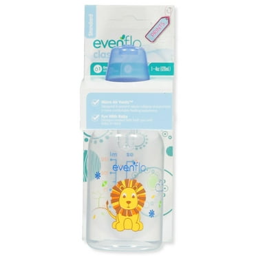 Evenflo Vented + BPA-Free Plastic Angled Bottles, 6oz, Colors May Vary ...