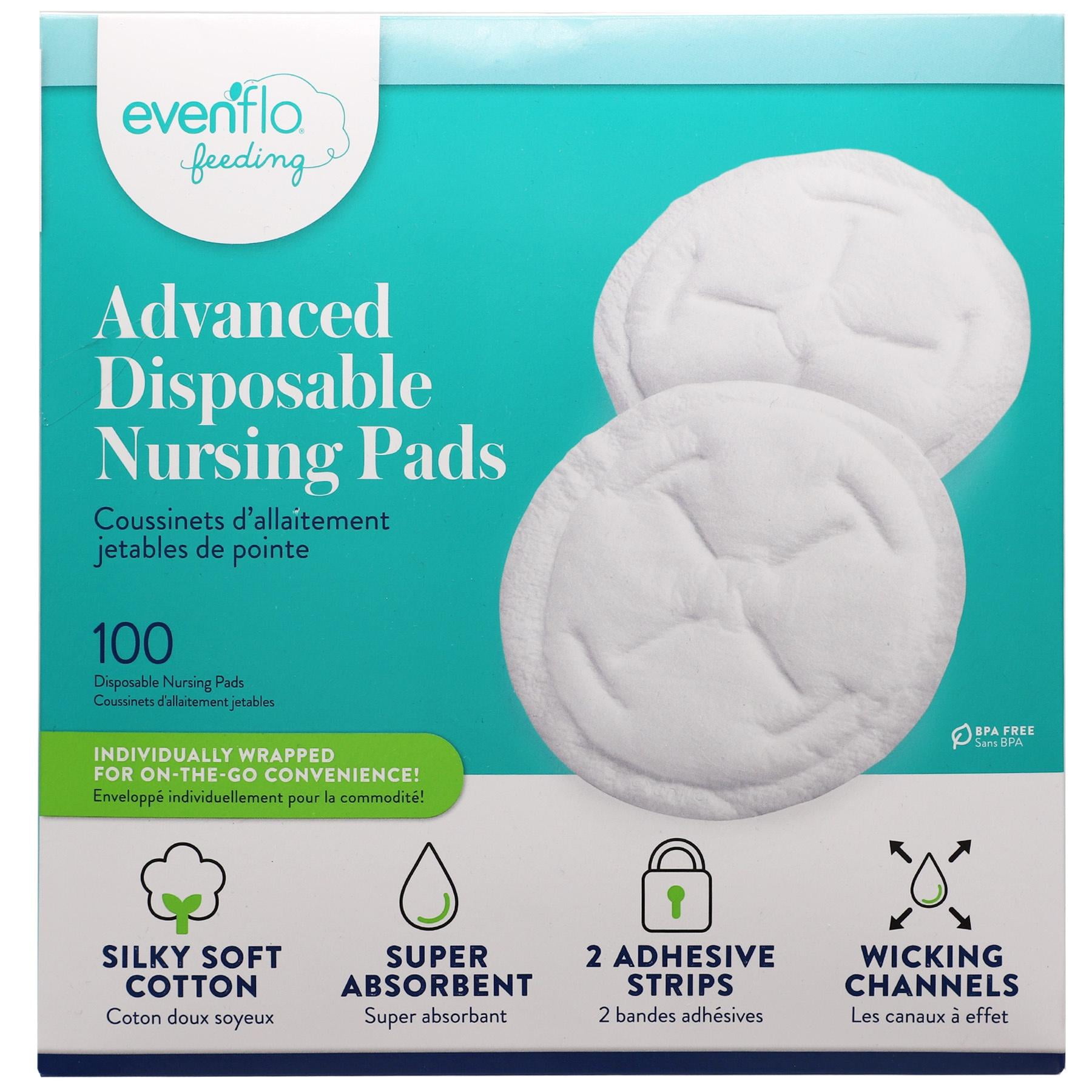 Evenflo Feeding Advanced Disposable Nursing Pads, 100 Pads - Walmart.com