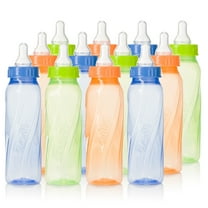 Evenflo Vented + BPA-Free Plastic Angled Bottles, 6oz, Colors May Vary ...