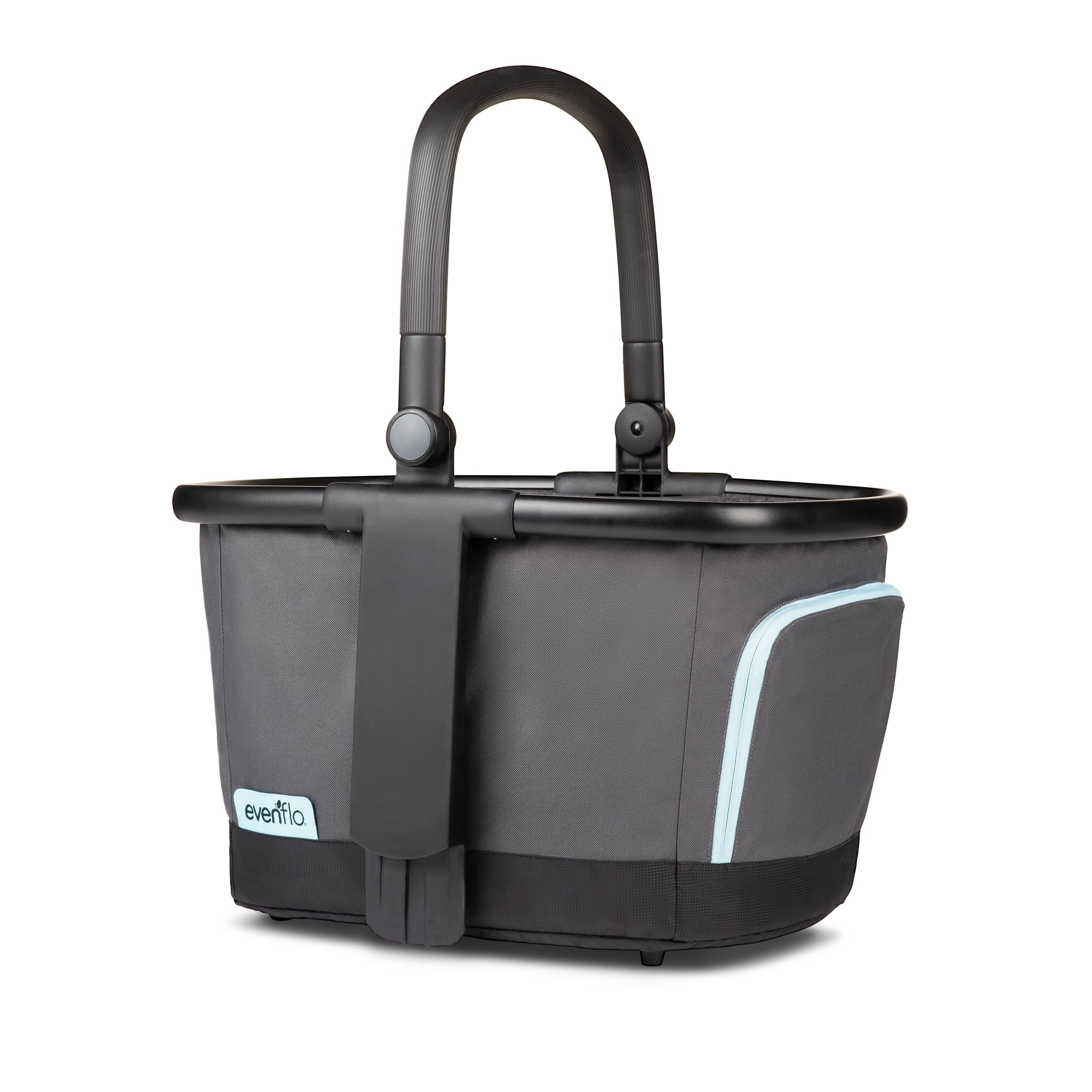 Evenflo Pivot Xpand Portable Reusable Stroller Market Basket, Gray Sky ...