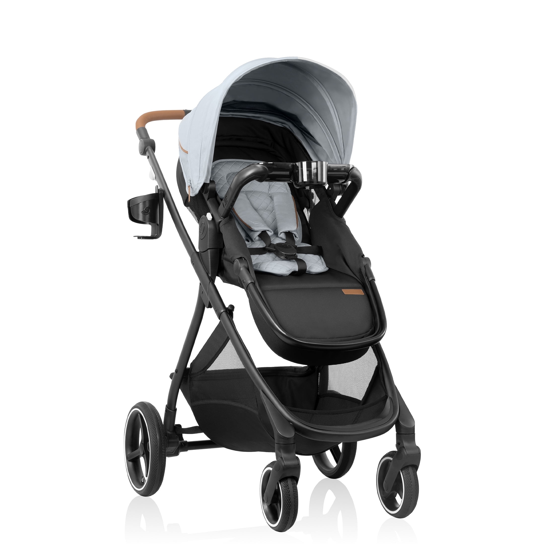 Evenflo Shyft Intuiti+ Stroller with Green & Gentle Fabric (Quartz ...