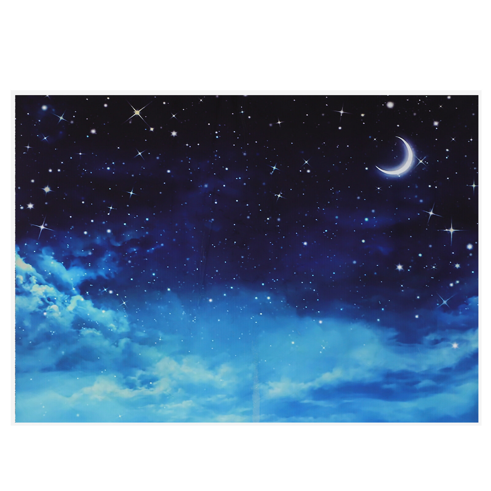 Evening Backdrop Photography Moon Star Background Banner for Birthday ...