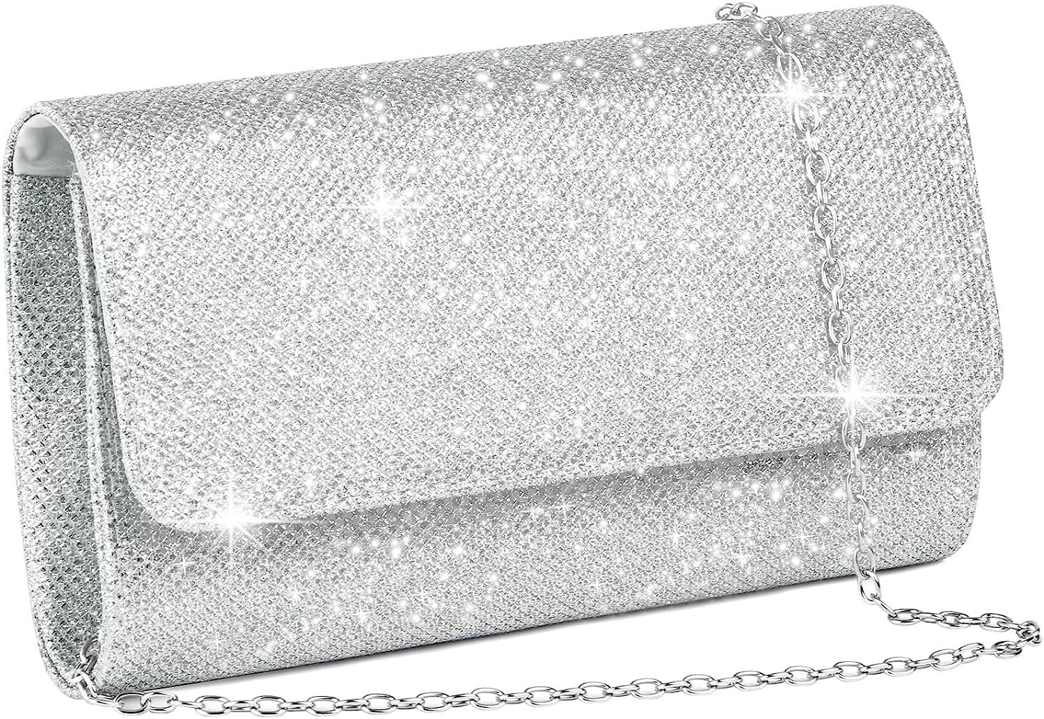 Meagkka Women's Glitter Clutch Purse, Sparkling Envelope Evening Bag ...