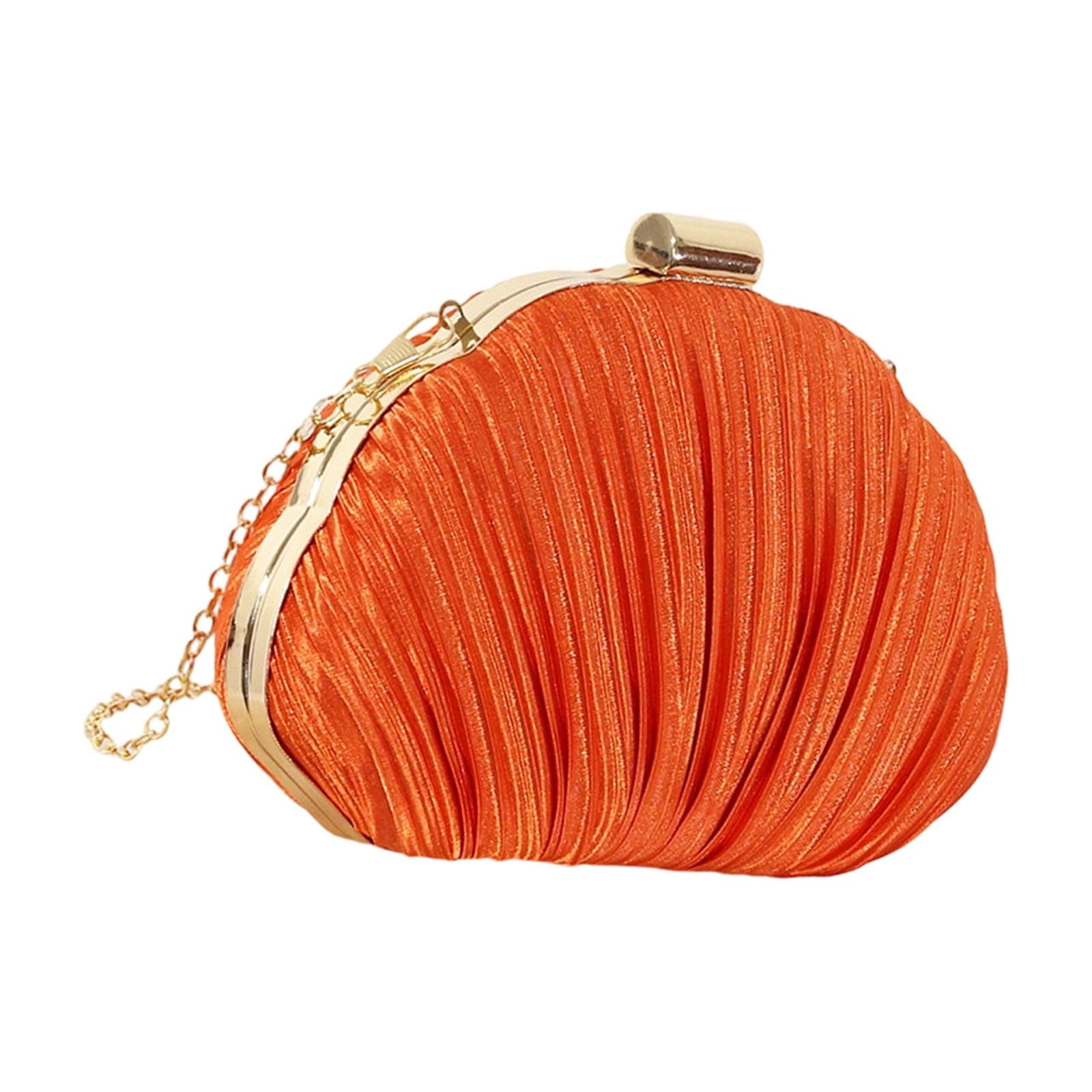 Evening Bag for Women, Formal Pleated Clutch Purse with Chain ...