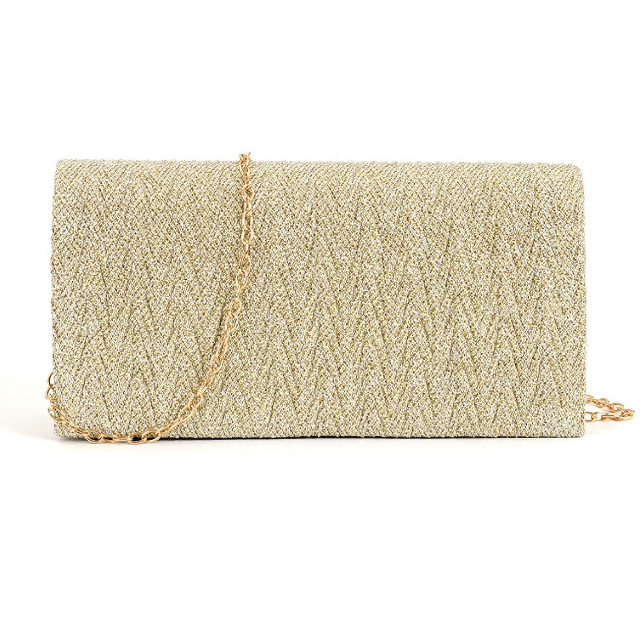 Evening Formal Purses for Women Shiny Clutch Glitter Handbags with ...