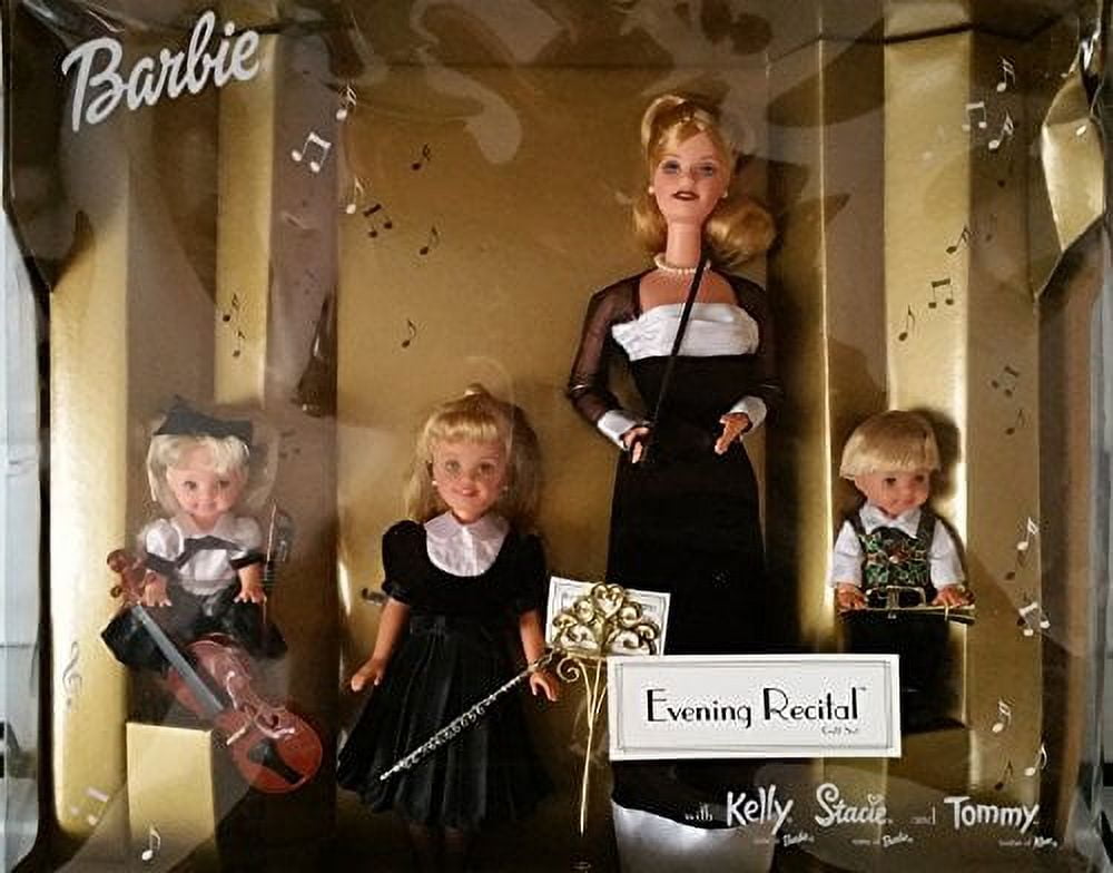 Evening Recital Barbie Gift Set with Kelly Stacie and Tommy Dolls 2000 ...