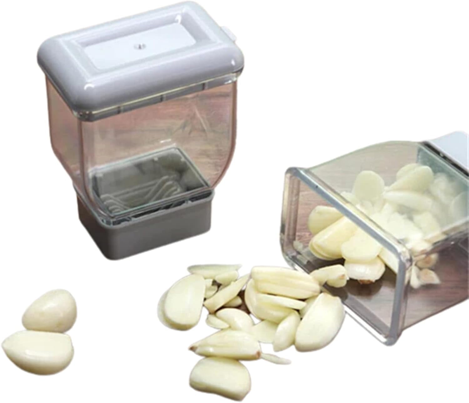 Evenly Sliced Garlic Slicer,Manual Push Garlic Cutter,Quick Chopper ...