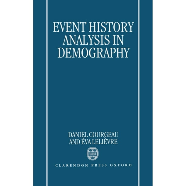 Event History Analysis in Demography, (Hardcover) - Walmart Business ...