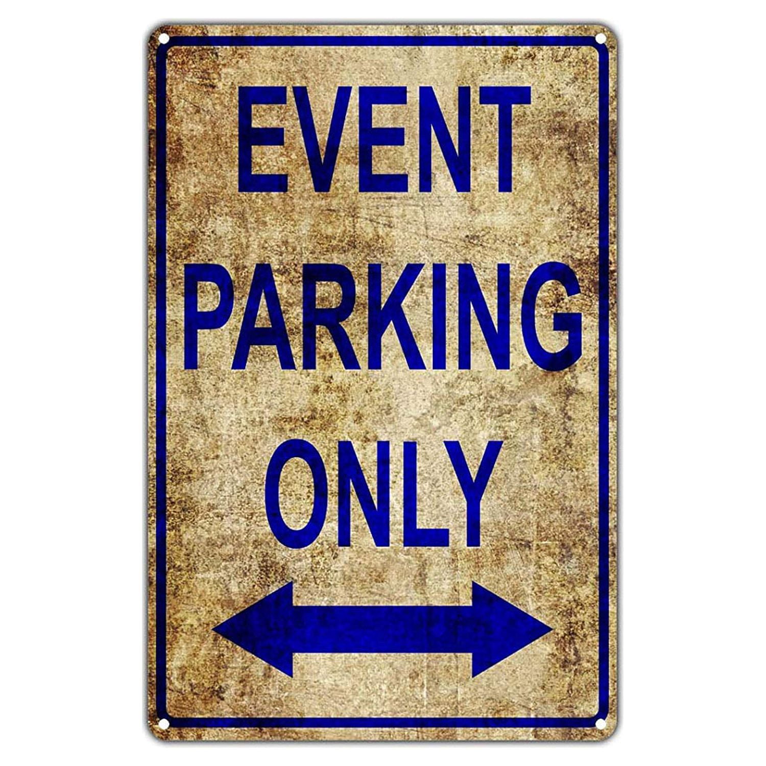 Event Parking Only Reserved Spot Vintage Retro Metal Decor Wall Art ...