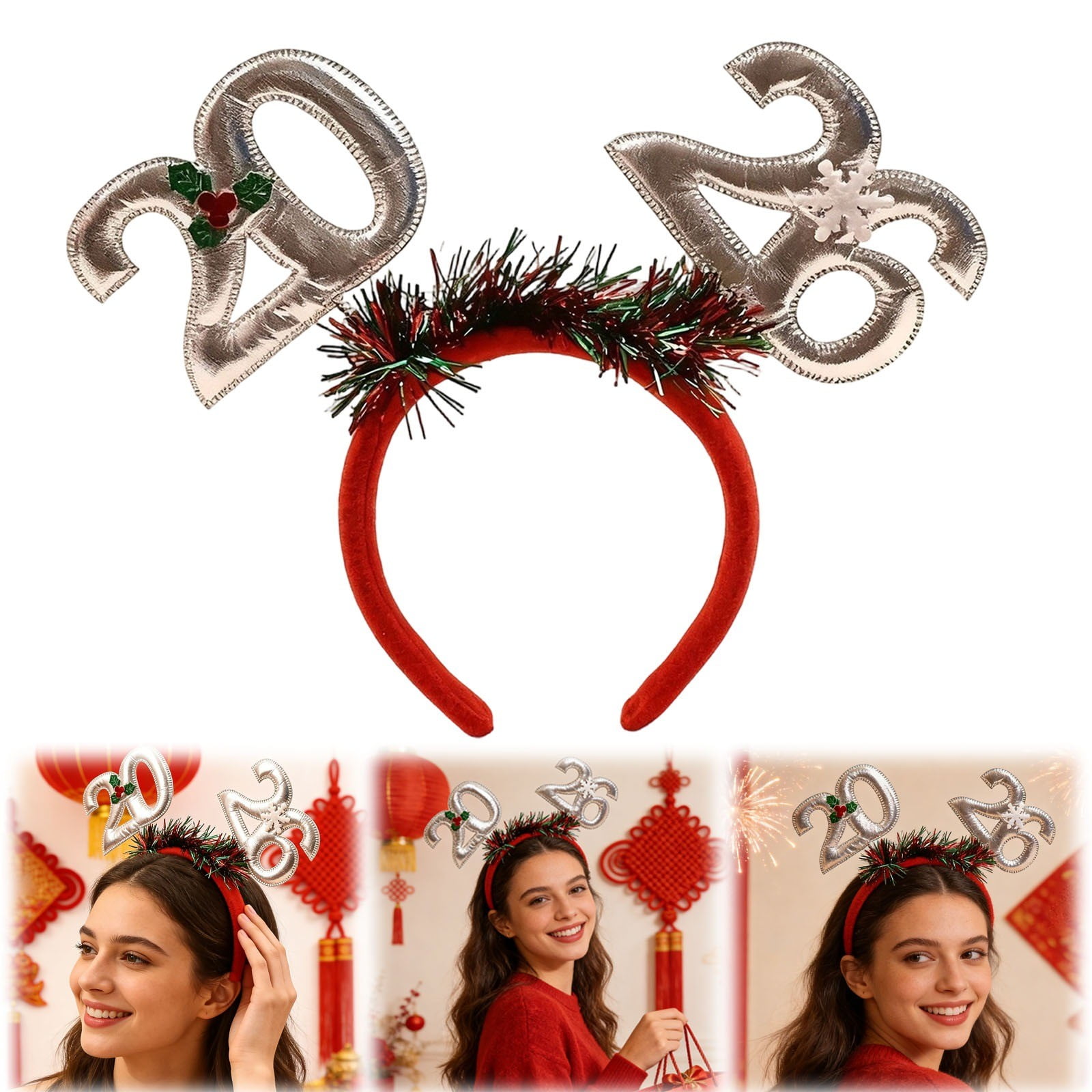 Event & Party,【4 Colors】 2026 Headbands for Women Nye Headband ...