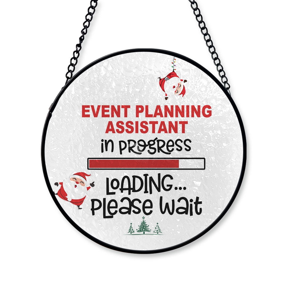 Event Planning Assistant in Progress Stained Glass Window Hanging 2025 ...