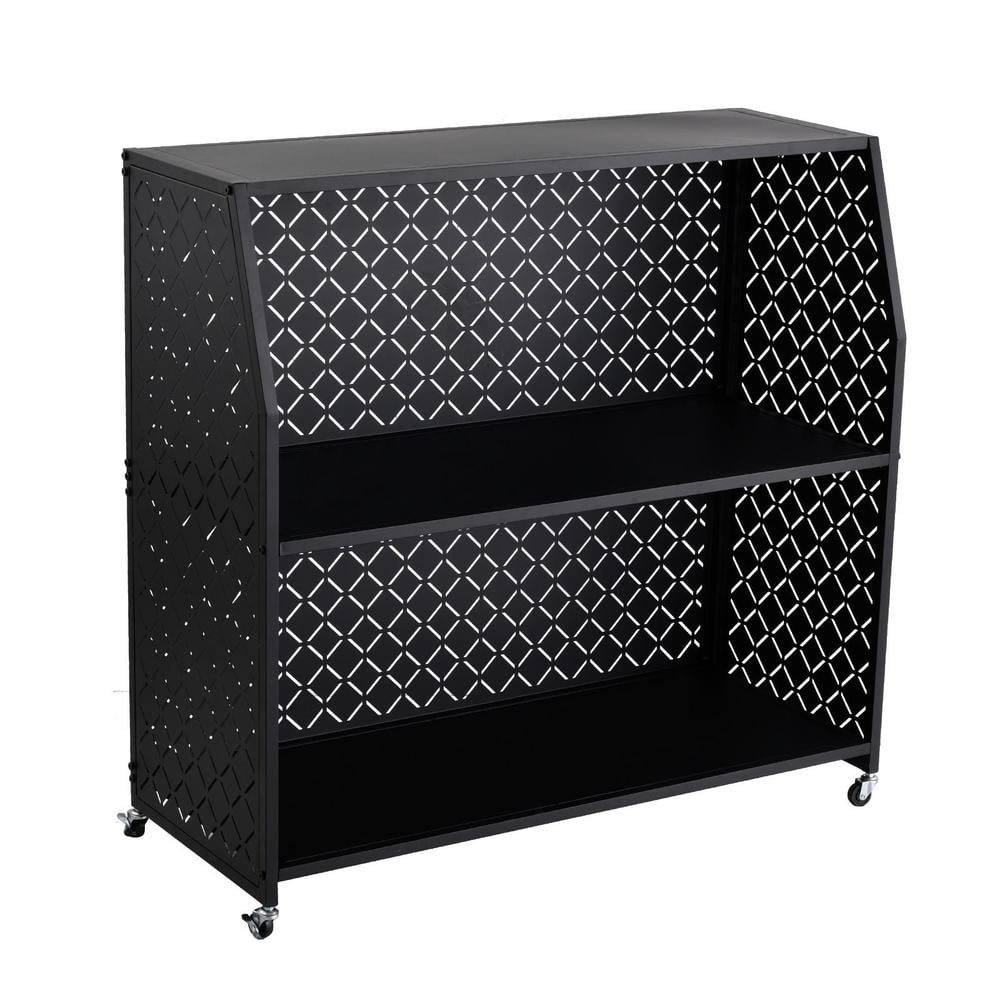 Event-Ready Portable Mixology Station - 3-Tier 44" Bar Table with ...