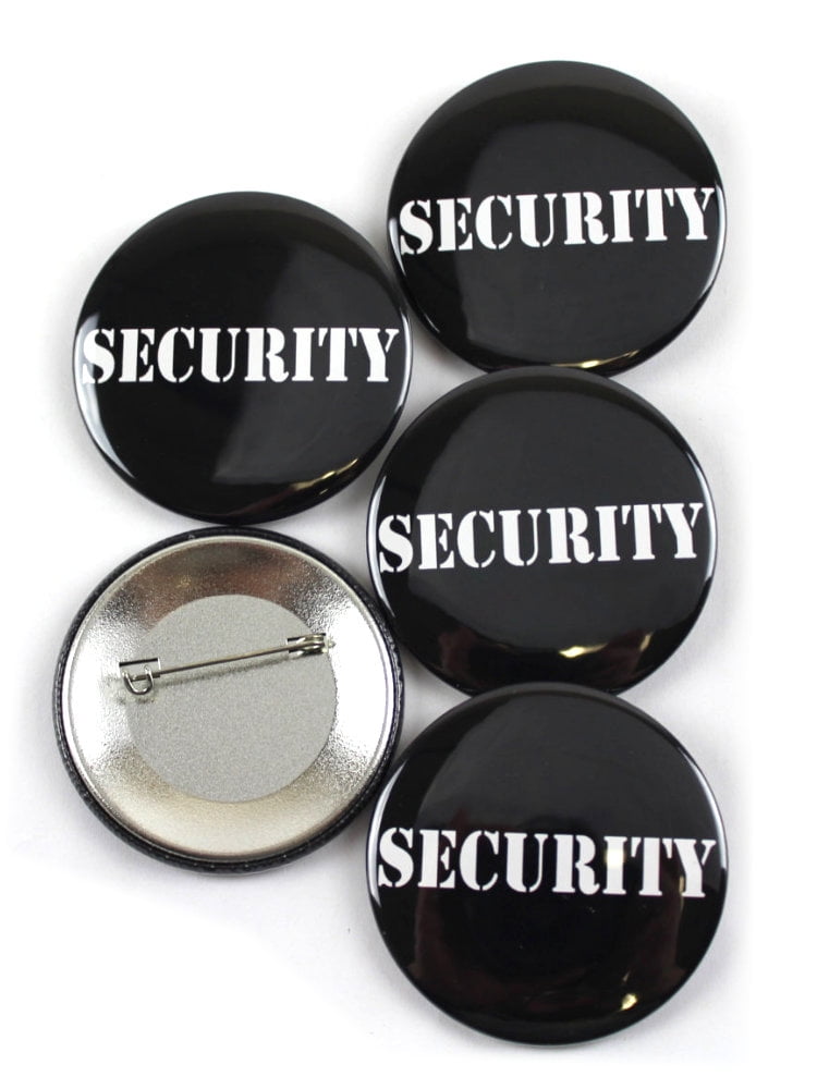 Event Security Guard Personnel ID Badge Business Pinback Buttons - 2.25 ...