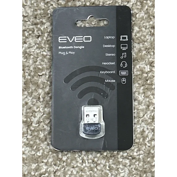 Eveo Bluetooth 5.0 Dongle Adapter For Windows Pc Stereo Headset ...