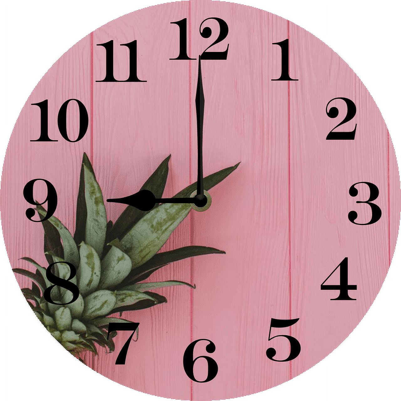 Eveokoki 10 Inch Beach Decorative Wall Clocks Silent Battery Operated ...