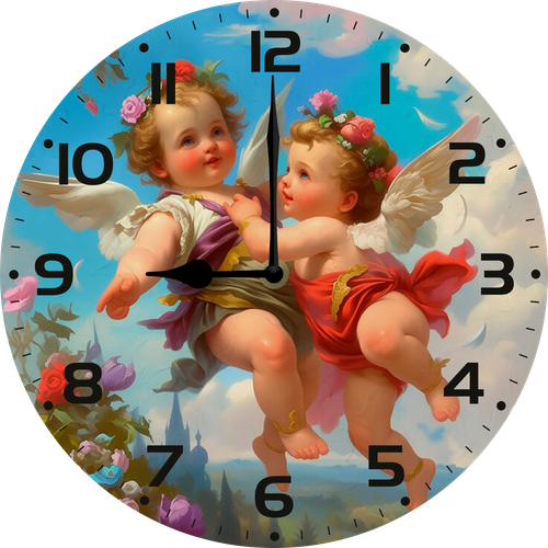 Eveokoki 10Inch Wooden Clocks Art Hanging Clocks Silent Non-Ticking ...