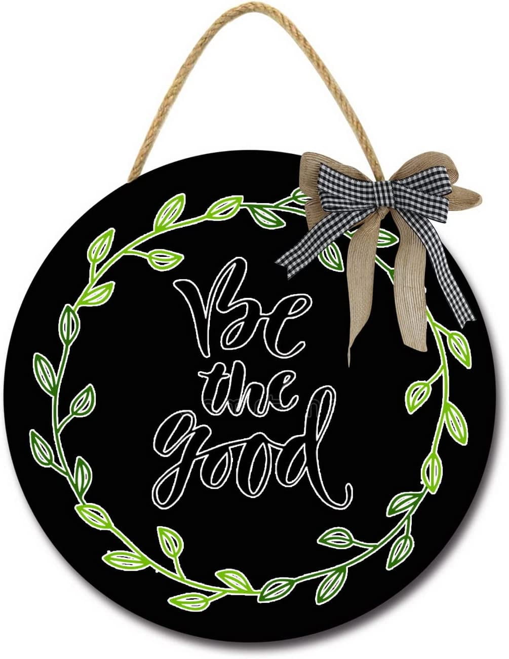 Eveokoki 11" Be The Good Sign Farmhouse Door Signs for Wreaths Porch ...