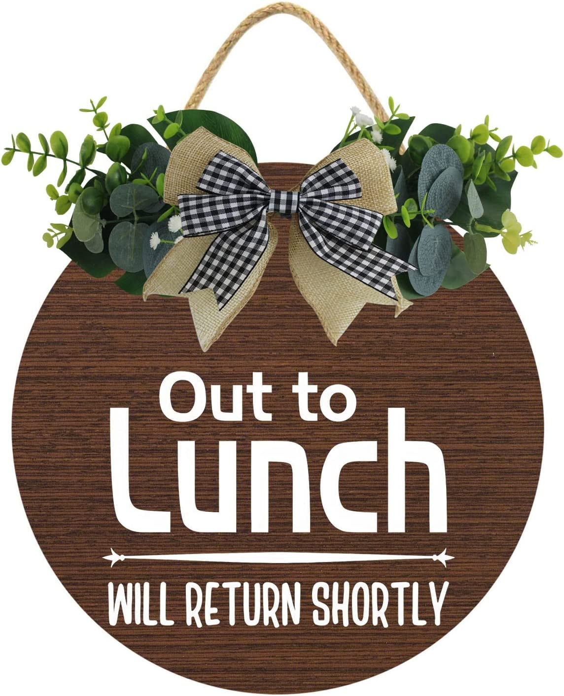 Eveokoki 11" Closed For Lunch Sign, Out To Lunch Will Return Shortly ...