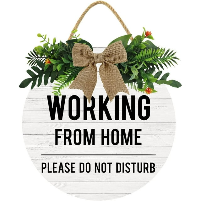 Eveokoki 11" Do Not Solicit Door Sign, Working From Home Please Do Not ...