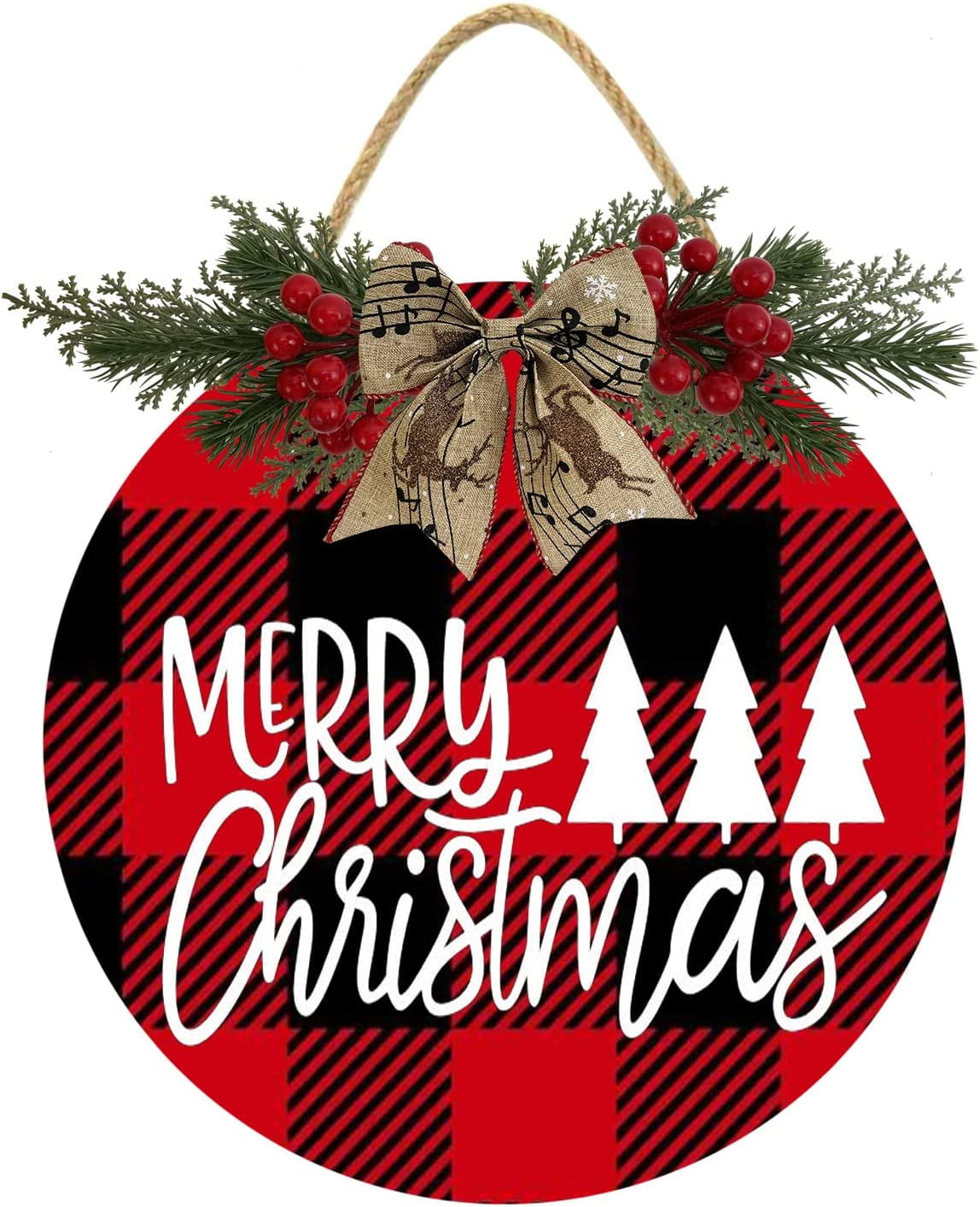 Eveokoki 11" Door Christmas Decorations, Christmas Plaques & Signs ...