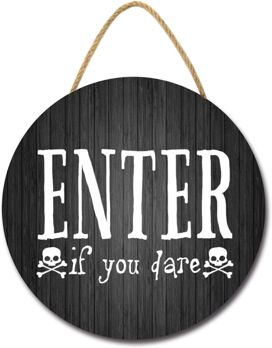 Eveokoki 11" Enter If You Dare Halloween Decoration Halloween Sign for ...