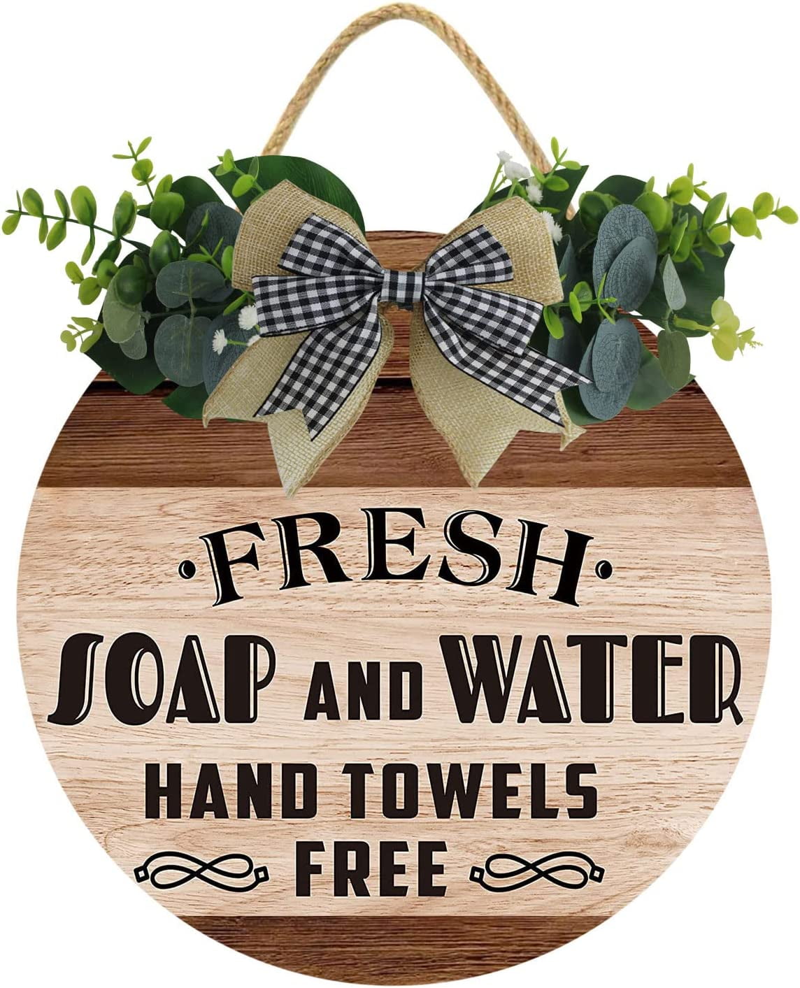 Eveokoki 11" Fresh Soap Water Hand Towels Free Sign, Bathroom ...
