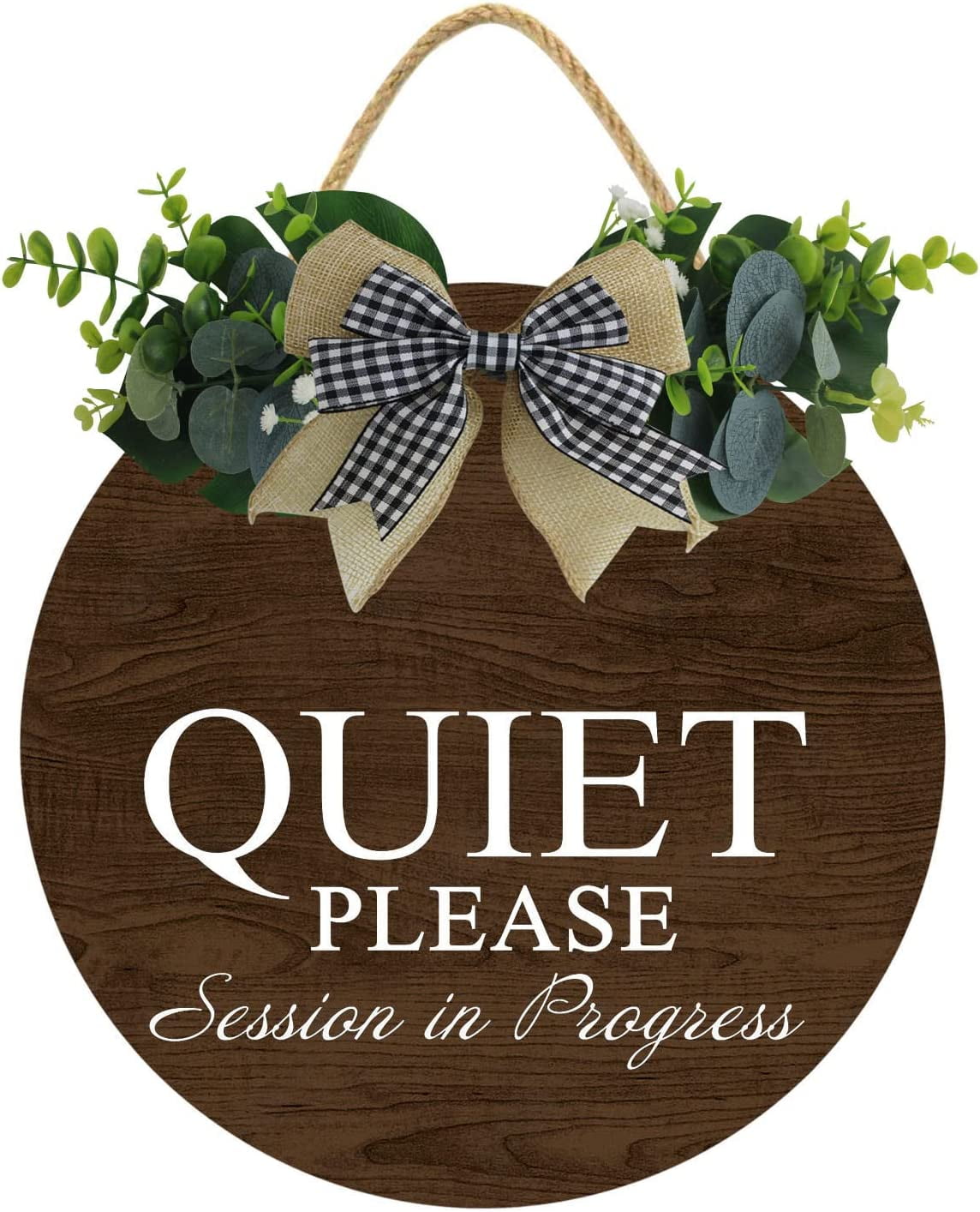 Eveokoki 11" Funny Office Signs,Quiet Please Session In Progress Front ...