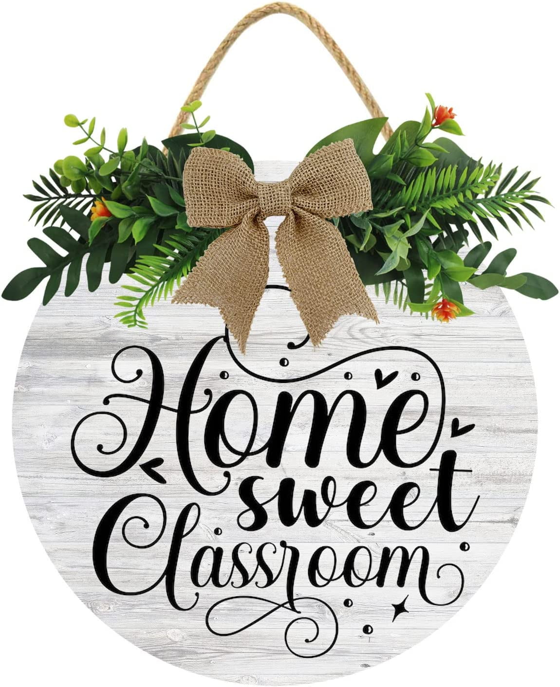 Eveokoki 11" Home Sweet Classroom Decor for Farmhouse Porch Decorations ...