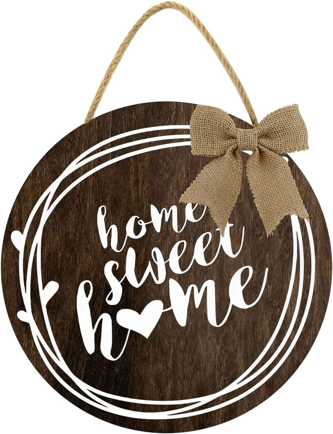 Eveokoki 11" Home Sweet Home Sign, Rustic Wood Home Wall Decor ...