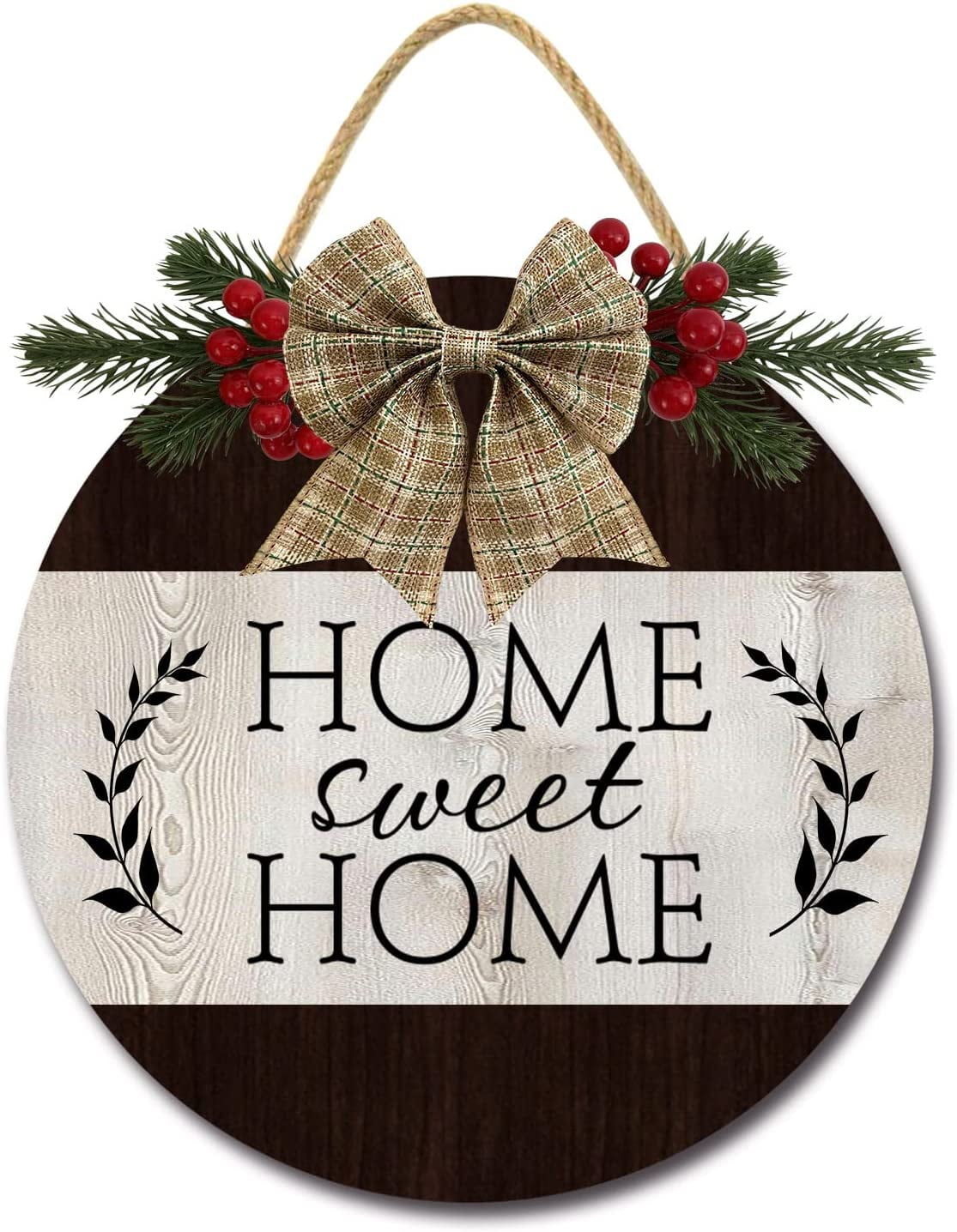 Eveokoki 11" Home Sweet Home Signs for Front Door Farmhouse Porch ...