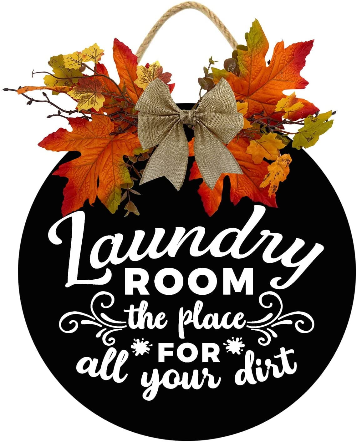 Eveokoki 11" Laundry Room The Place For All Your Dirt Sign,Laundry Room ...