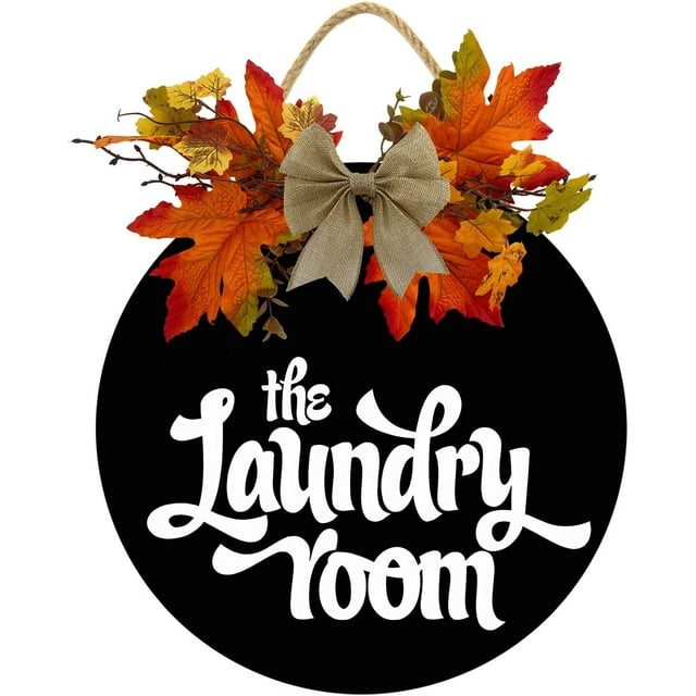 Eveokoki 11" Laundry Sign Wash Dry Fold Laundry Sign - Rustic Farmhouse ...