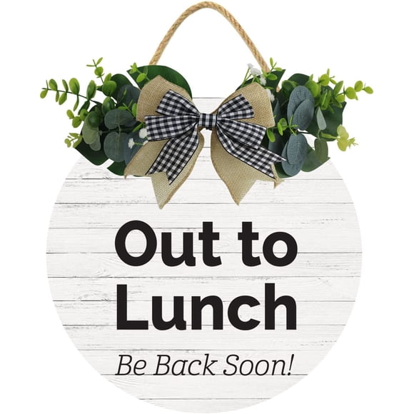 Out Lunch Signs