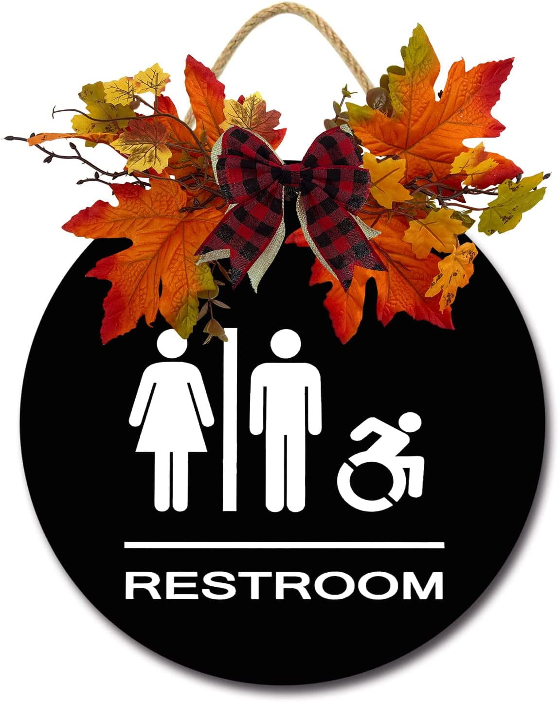 Eveokoki 11" Men's and Women's Restroom Signs, Bathroom Sign -All ...
