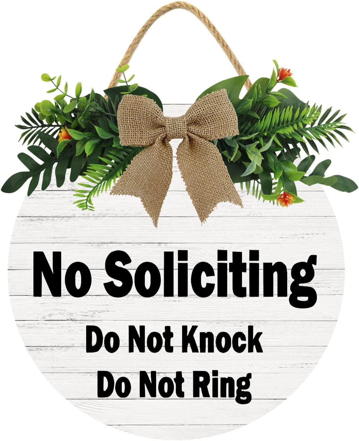 Eveokoki 11" No Soliciting Funny Sign For House, No Soliciting Do Not ...