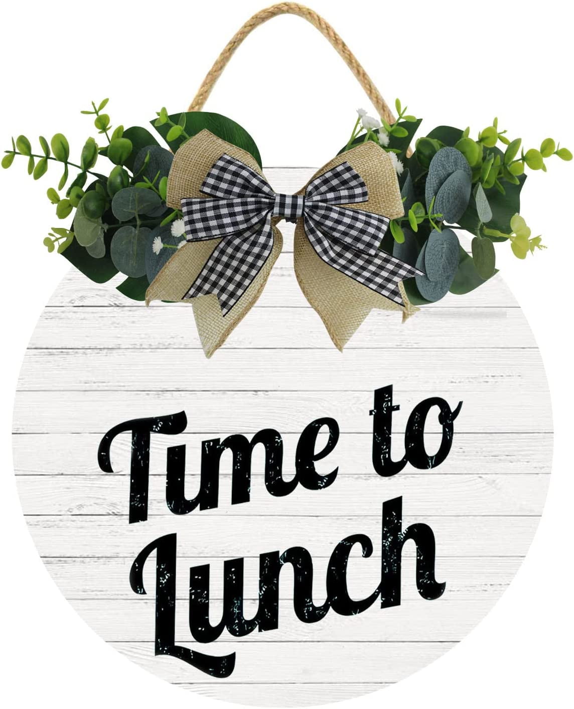 Eveokoki 11" Office Door Sign Out To Lunch, Time For Lunch Wood Door ...