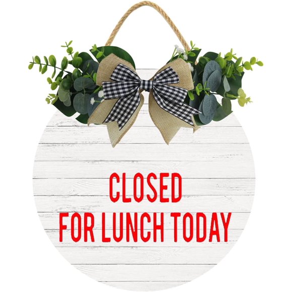 Closed Lunch Sign
