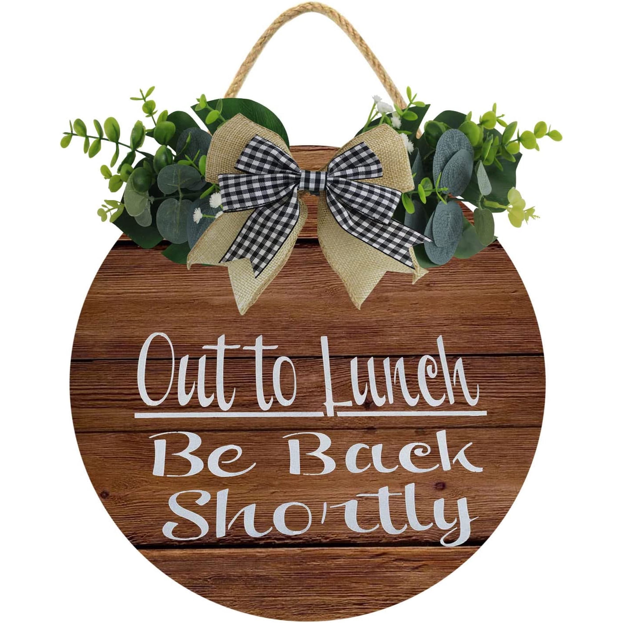 Out To Lunch Sign For Desk