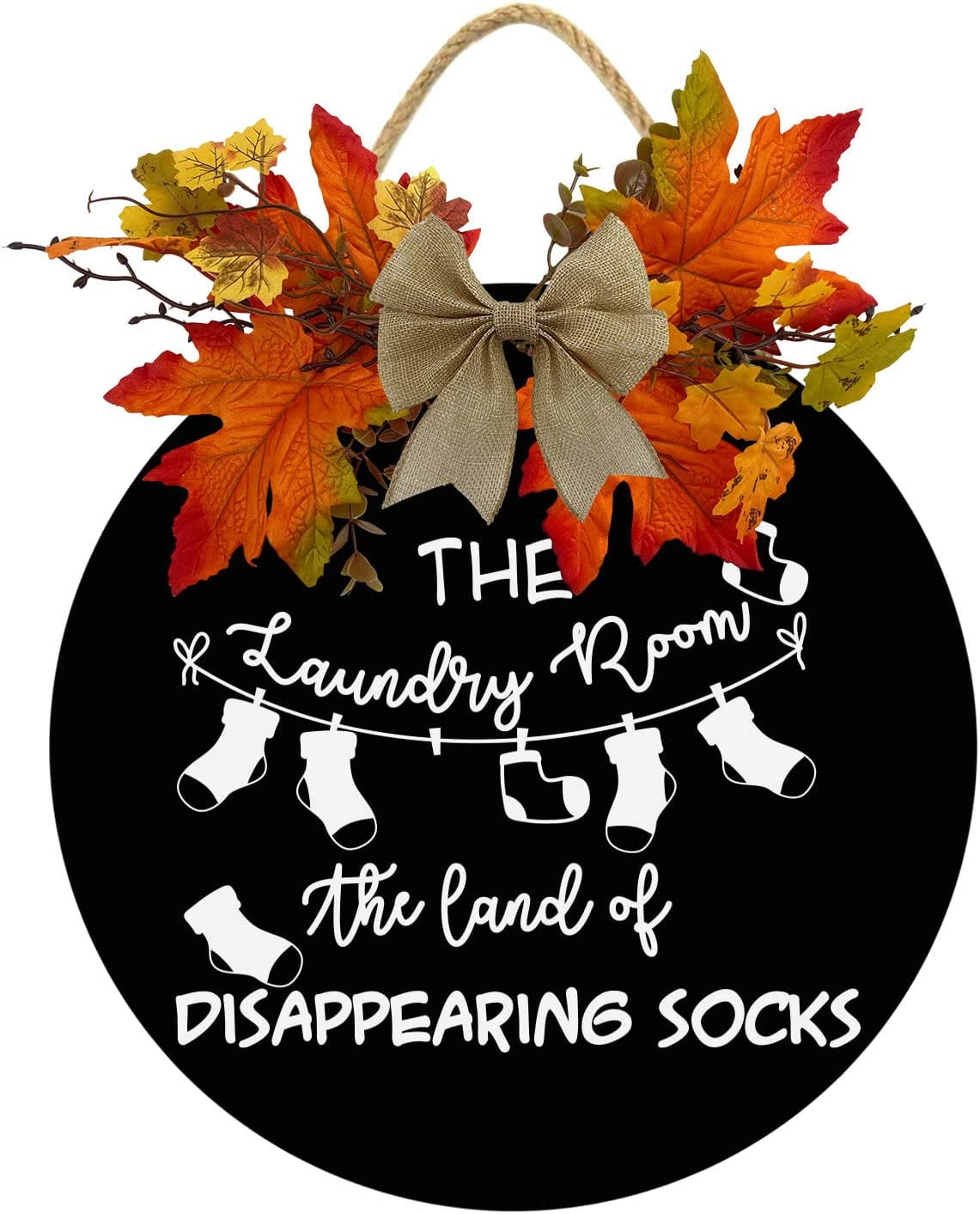 Eveokoki 11" The Laundry Room The Land Of Disappearing Socks Sign ...