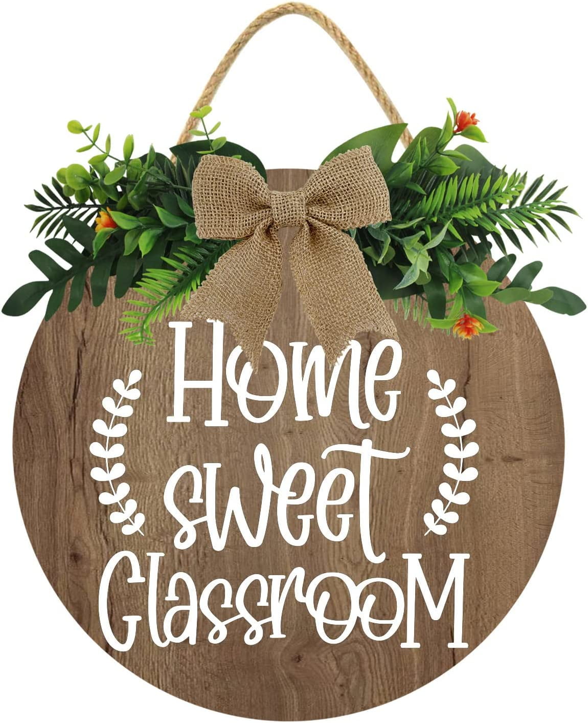 Eveokoki 11" Vintage Wood Sign Home Sweet Classroom,Classroom Decor ...