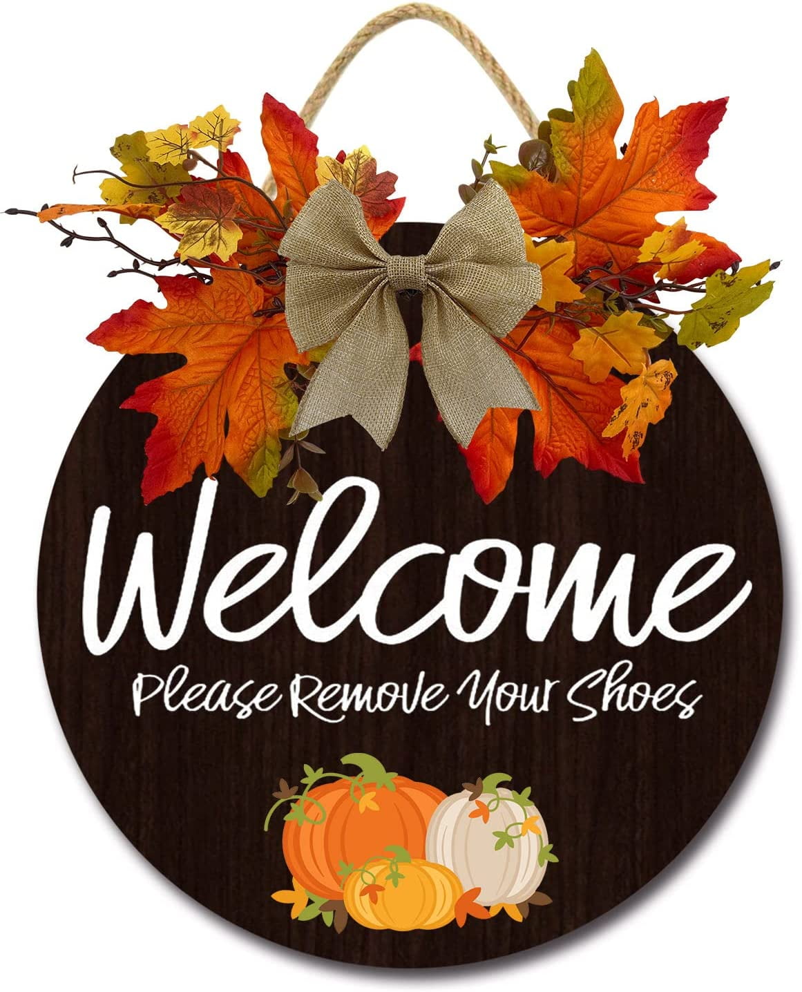 Eveokoki 11" Welcome Please Remove Your Shoes Signs for Front Door ...