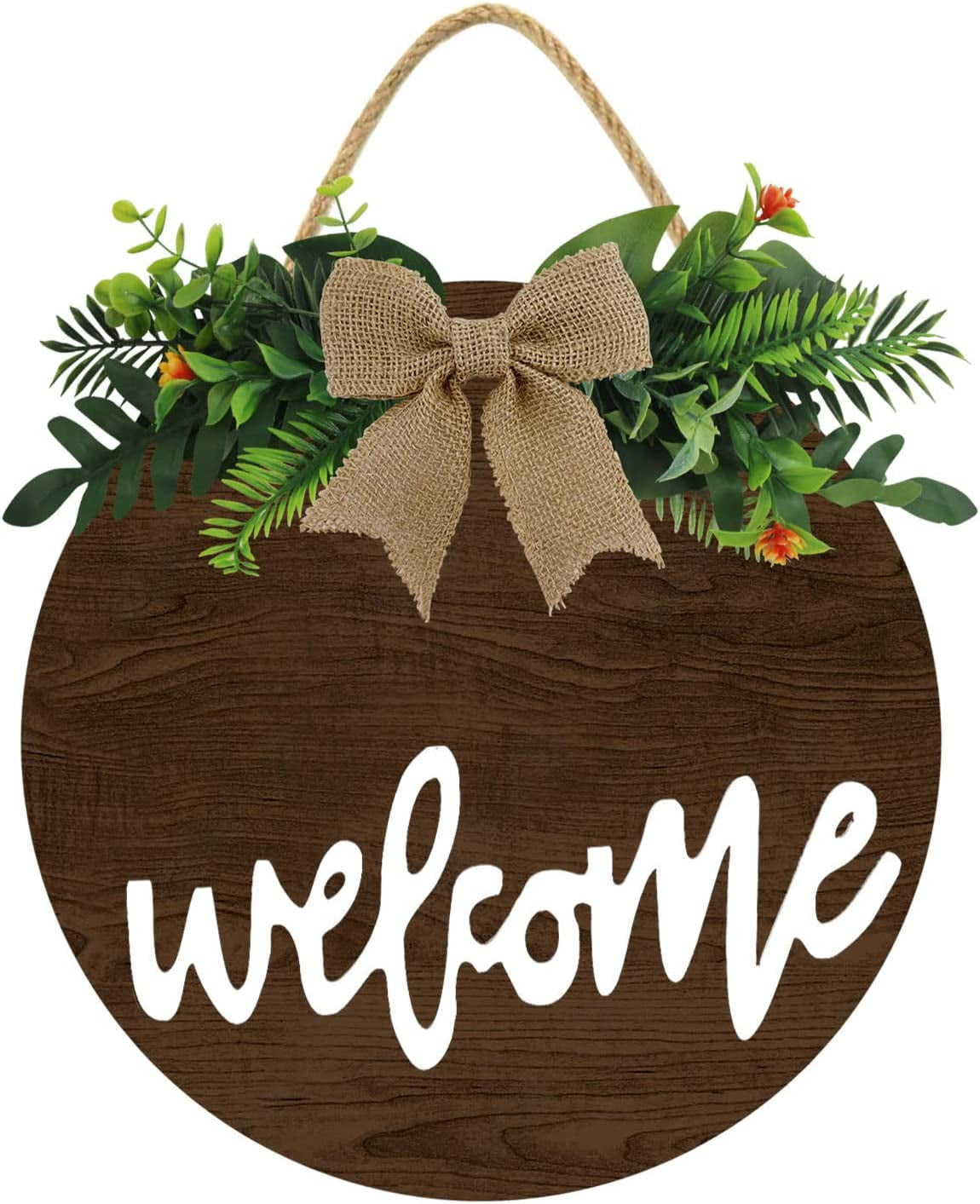 Eveokoki 11" Welcome Sign for Front Door Front Door Decor for Farmhouse ...