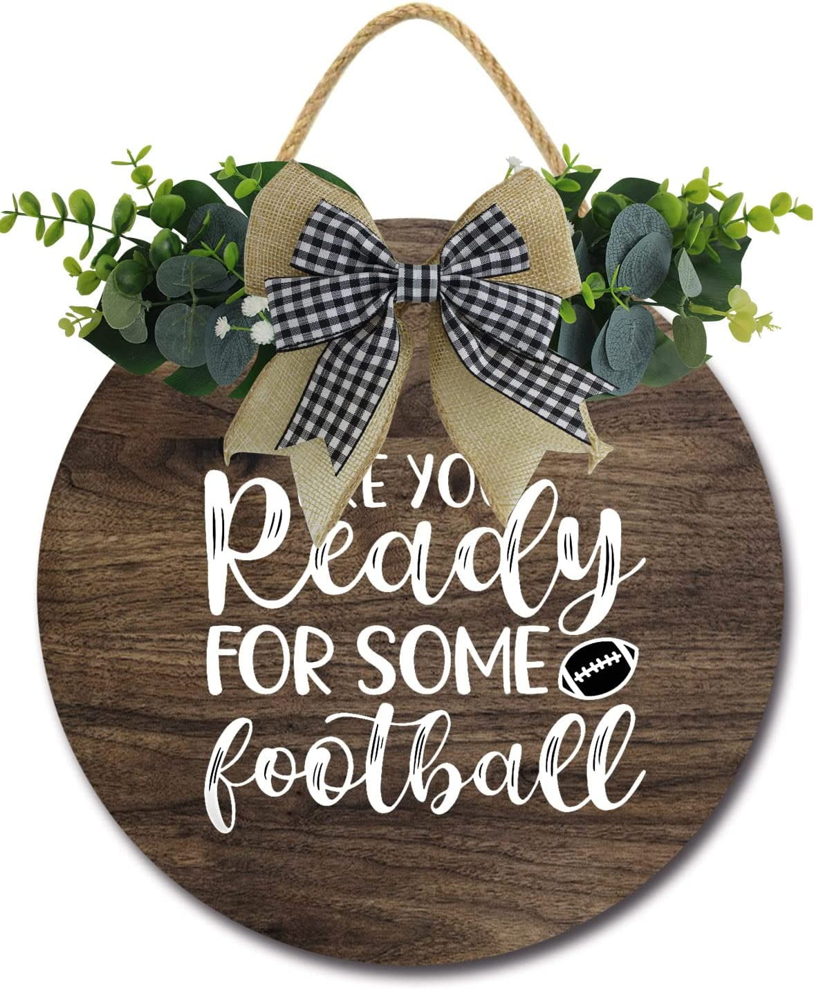 Eveokoki 11" Are You Ready for Some Football Welcome Signs for Front ...