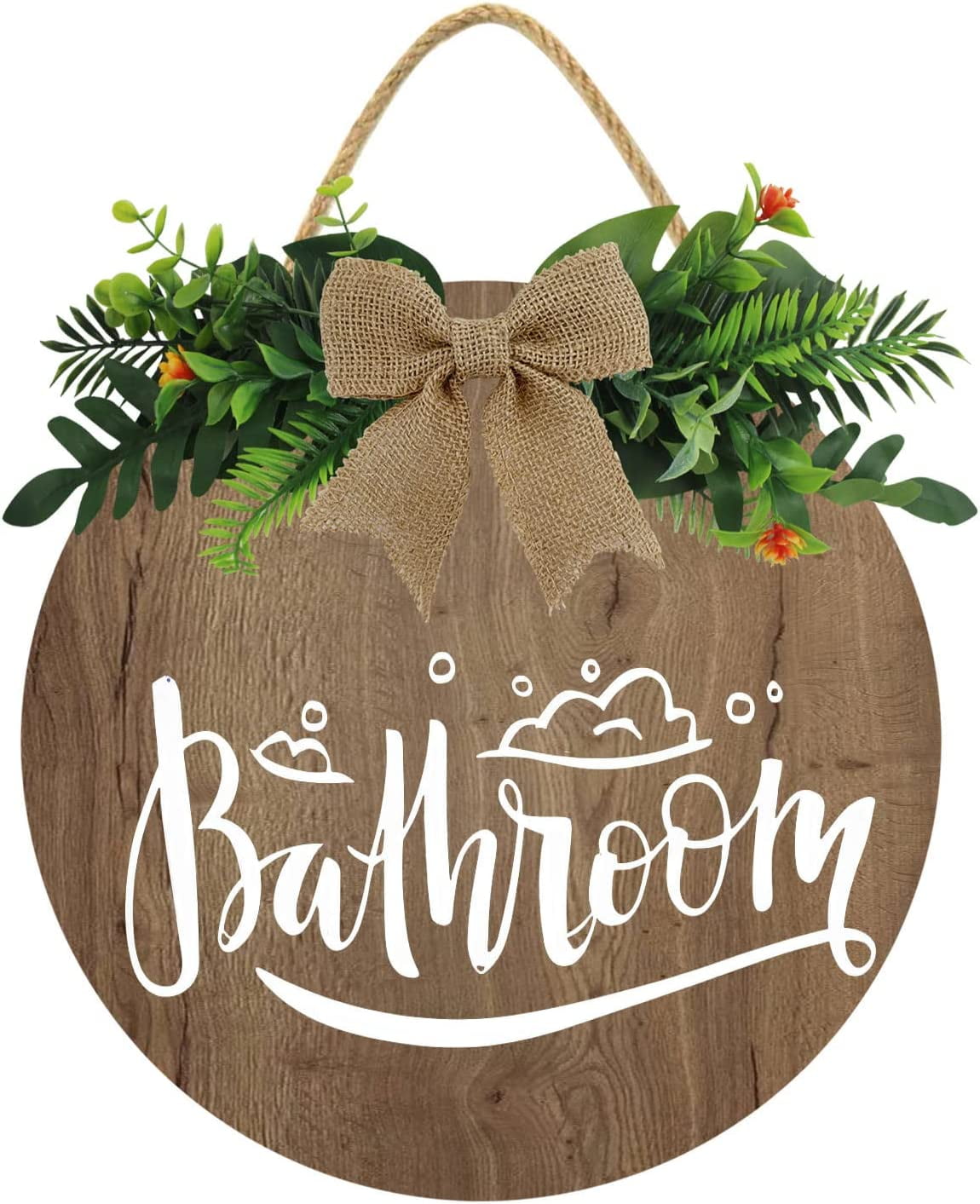 Eveokoki 12" Bathroom Decor Signs Farmhouse Rustic Sign Decorations ...