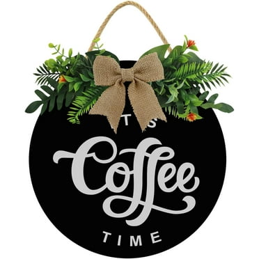 Eveokoki 12" Vintage Wooden Decor, Coffee Bar Sign, Rustic Farmhouse ...