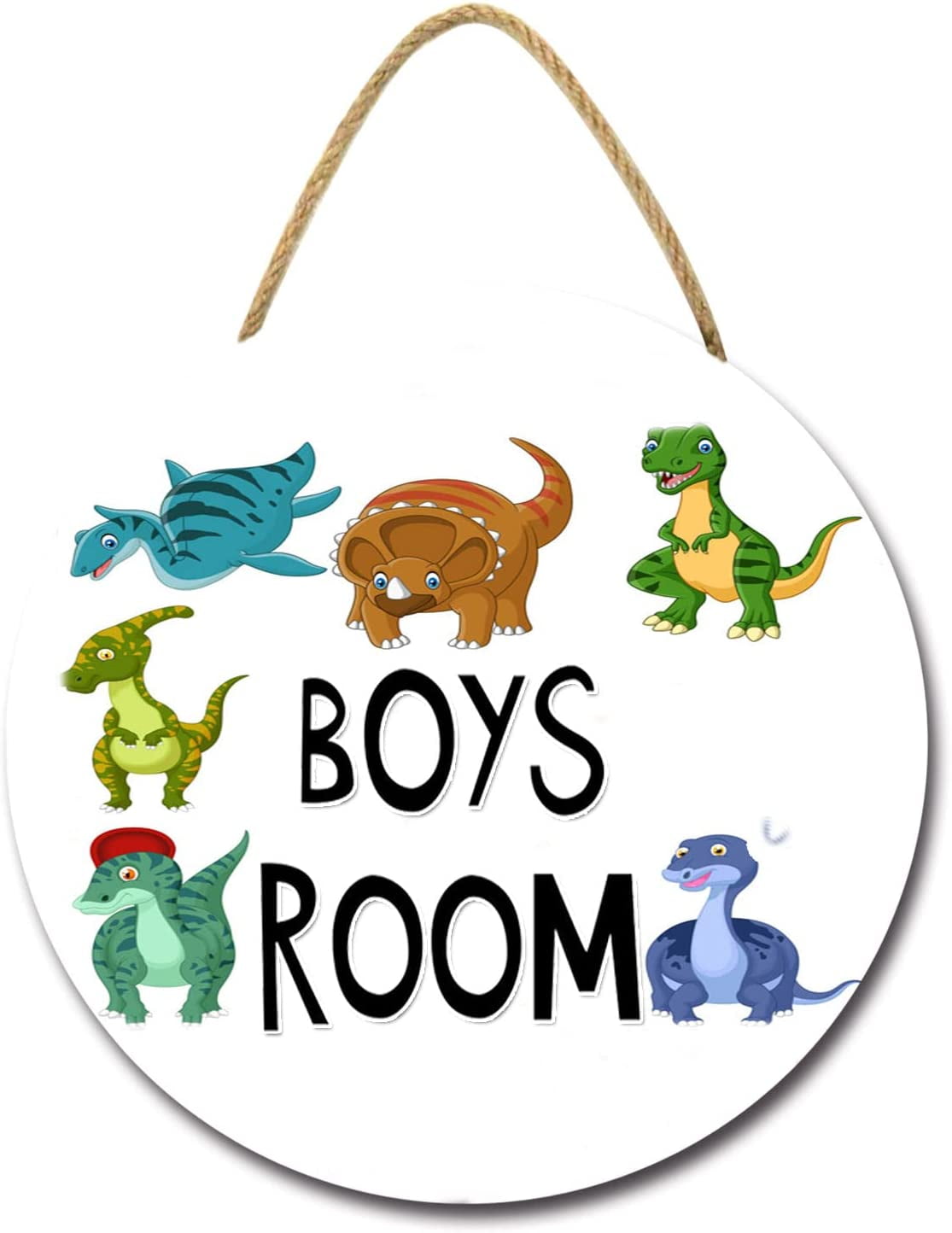 Eveokoki 12" Dinosaur Boy's Room Wood Sign,Door Sign for Boys Bedroom ...