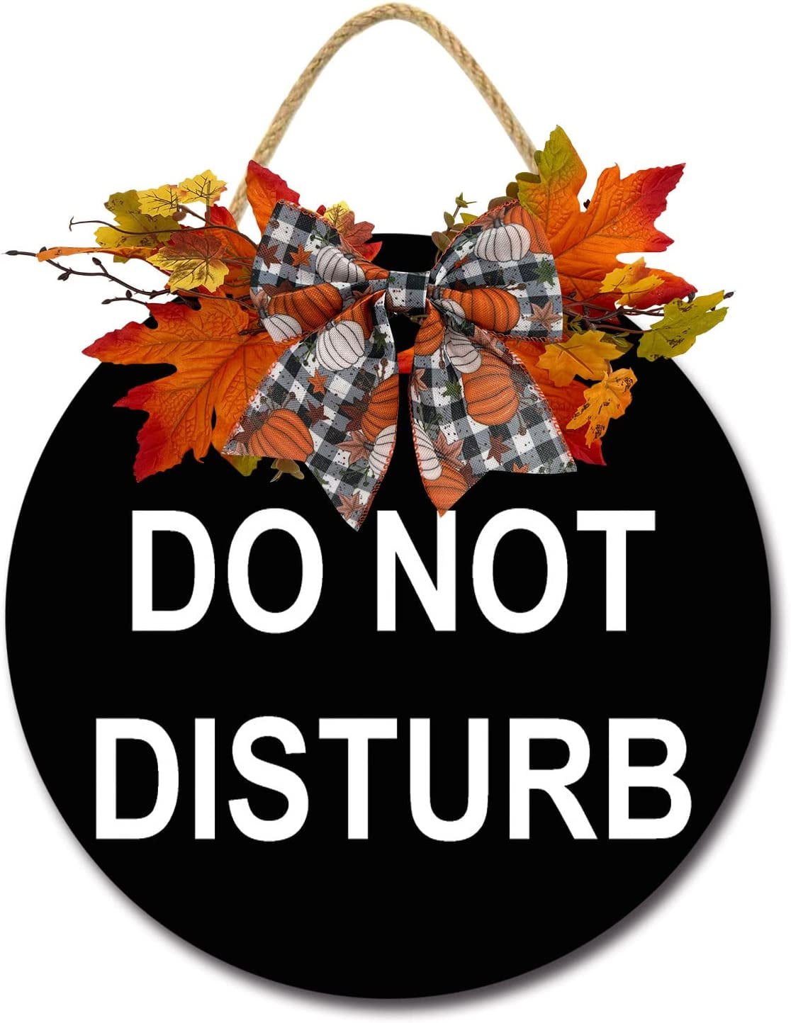 Eveokoki 12" Do Not Disturb 02 Wreaths Decor Sign Front Door, Home ...